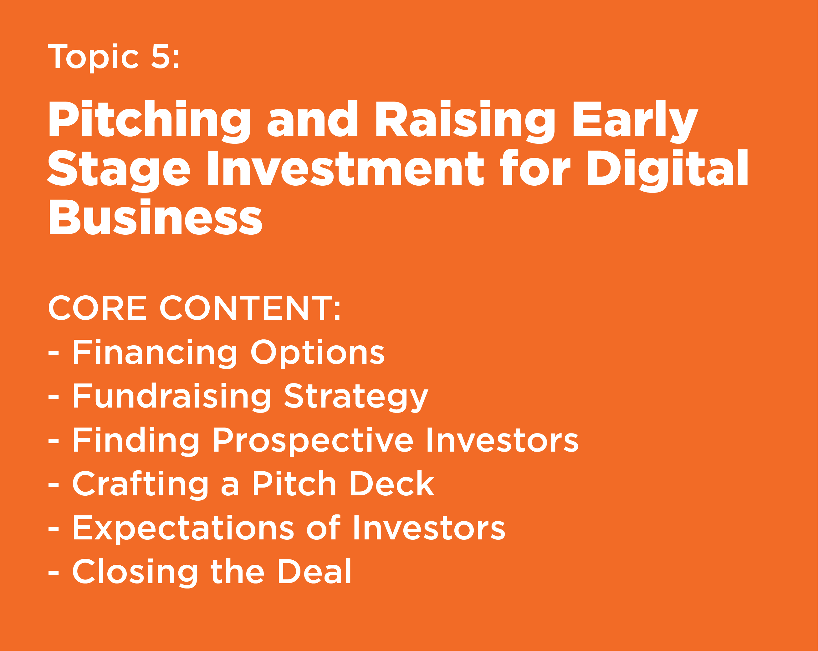 Digital Entrepreneurship Program – Global Digital Talent